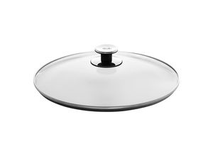 4009209385174 - Topfdeckel FISSLER Ersatz-Glasdeckel silber (silberfarben) Ø24cm Glas Deckel spülmaschinengeeignet