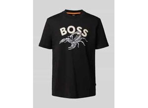 4063546275123 - T-Shirt mit Label-Motiv-Print Modell Bossfish