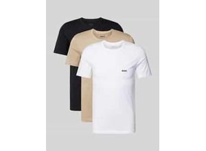 4063545013535 - T-Shirt mit Label-Stitching im 3er-Pack