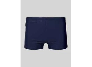 4007066059986 - Bade-Retroshorts mit Reißverschluss-Tasche Wirkware recycelt feiner Streifen admiral - Nautical Casual für Herren 5678910