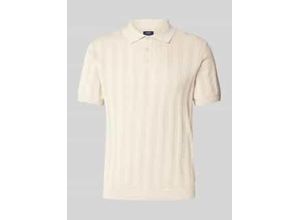 4069469080516 - Regular Fit Poloshirt mit Strukturmuster