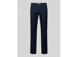 4064505509303 - Übergröße  Brax Chino Fabio mit feiner Struktur in Hi-Flex-Qualität Blue Planet in Marine