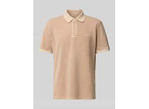 7325708182166 - Regular Fit Poloshirt von Label-Stitching Modell SUNFADED