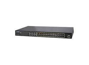 4711605280334 - PLANET GS-5220-16S8CR - Switch - managed - 24 x Gigabit SFP + 8 x Shared 10 100 1000 - an Rack montierbar