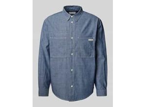 8720639961467 - Regular Fit Freizeithemd mit Label-Detail Modell EASY CHAMBRAY