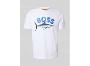 4063546275413 - T-Shirt mit Label-Motiv-Print Modell Bossfish