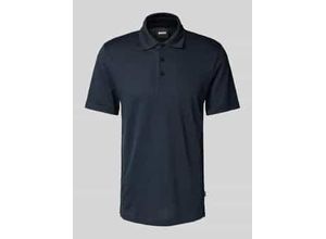 4063542947055 - Slim Fit Poloshirt mit Label-Detail Modell Press