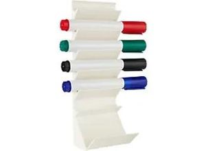 8717868216628 - Whiteboard-Stiftehalter 6 Stifte Magnetisch Weiß