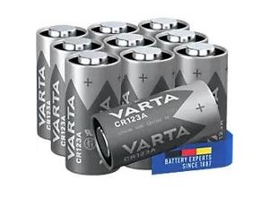 4008496995608 - Lithium Cylindr CR123A Bli10 Fotobatterie CR-123A Lithium 1430 mAh 3 v 10 St - Varta