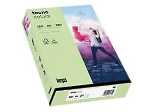 4011211078593 - Farbiges Kopierpapier tecno colors DIN A4 120 g m² mittelgrün 1 Paket = 250 Blatt