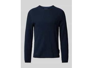 7325869320193 - Regular Fit Pullover aus strukturiertem Baumwoll-Mix