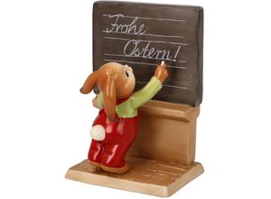 4005169360596 - Osterhase GOEBEL Hasenschule - Das wünsch ich Dir bunt B8cm H95cm T14cm Steingut Dekofiguren Sammelfigur Hase an Tafel