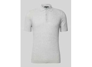 8052136766277 - Slim Fit Poloshirt mit Strukturmuster