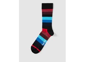 7333102533576 - Happy Socks Feinstrick-Socken blau rot schwarz mehrfarbig