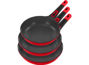 4019256024759 - Pfannen-Set KING »Click-Grip Xylan Plus Silver Diamond« rot H55cm Ø28cm Pfannen Induktion abnehmbarer Griff XYLAN plus Silver Diamond-Beschichtung 4019256024759 - Pfannen-Set KING »Click-Grip Xylan Plus Silver Diamond« rot H55cm Ø28cm Pfannen Induktion abnehmbarer Griff XYLAN plus Silver Diamond-Beschichtung