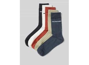 5715671278249 - Socken mit Label-Detail Modell SOLID im 3er-Pack