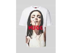4063546171548 - T-Shirt mit Label-Print Modell DUWEDIE