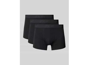 4000668118198 - Boxershorts mit elastischem Label-Bund im 3er-Pack