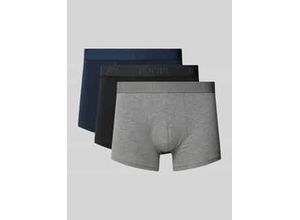4000668118334 - Boxershorts mit elastischem Label-Bund im 3er-Pack