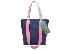 4059065259249 - Henkeltasche FRITZI AUS PREUSSEN Izzy02 Damen Gr B H T 11cm x 39cm x 32cm blau (dunkelblau) Baumwolle mehrfarbig Taschen mit abnehmbarem Brillenetui