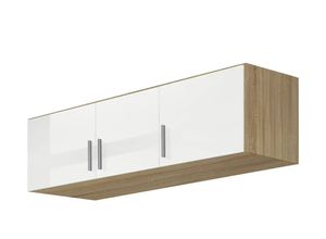 4038283925419 - Kleiderschrank-Aufsatz Celle - weiß - 136 cm - 39 cm - cm 540 - Sconto