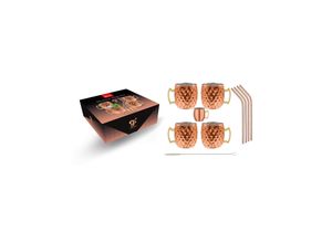 0745202853442 - Ich-zapfe - Diamond Moscow Mule Becher Set Kupfer