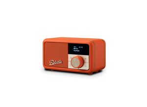 5038301309893 - Revival Petite pop orange tragbares FM   DAB+ Radio mit Bluetooth und integriertem Akku