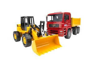 4001702027520 - BRUDER Construction truck with articulated road loader - Multi - ABS Synthetik - 116 (2752)