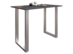 4051814438424 - Premium Holz Alu Bartisch Tresen Stehtisch Bistrotisch Bartresen Tisch Xona 140x80 cm