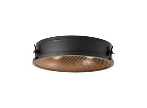 4004353382680 - BRILLIANT Lampe Zois Deckenleuchte 42cm schwarz korund Metall 2x A60 E27 28WNormallampen (nicht enthalten) - schwarz