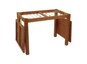 4050747259403 - Degamo - Funktions - Gartentisch mit Wäscheständerfunktion 100x60x745cm Eukalyptus FSC®-zertifiziert