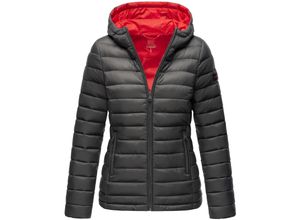 4059072316805 - MARIKOO Damen modische Steppjacke Übergangsjacke mit großer Kapuze Lucy