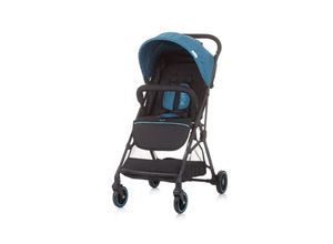 3800931051754 - Kinderwagen Buggy Poppy zusammenklappbar Korb Sonnendach 5-Punkt-Gurt blau