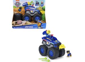 0681147017801 - Paw Patrol Rescue Wheels - Chases Deluxe Monstertruck mit Geschoss-Abwurf motorisierter Seilwinde Lichtern & Geräuschen Spielfahrzeug