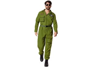 4061173274625 - tectake® Herrenkostüm Air Force Pilot