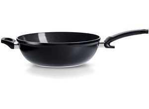 4009209407937 - Wok FISSLER Ceratal Orbit Black schwarz H13cm L57cm Ø32cm Pfannen gesünderes Kochen mit Antihaft-Effekt hergestellt ohne PFAS PTFE