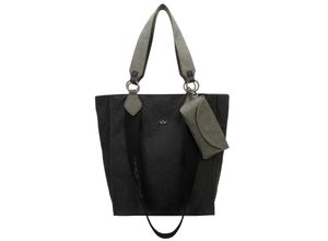 4059065249677 - Henkeltasche FRITZI AUS PREUSSEN Izzy02 Damen Gr B H T 11cm x 39cm x 32cm grau (anthrazit) Baumwolle mehrfarbig Taschen mit abnehmbarem Brillenetui