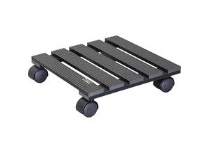 4001073033250 - Pflanzenroller WPC Tragfähigkeit 60 kg LxB 290 x 290 mm anthrazit VE 2 Stk