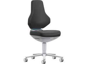 4099883004157 - Reinraum-Arbeitsdrehstuhl TEXON mit Rollen Höhenverstellbereich 450 - 620 mm Skintec schwarz bimos