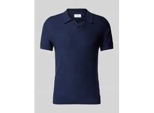 4099977404023 - Regular Fit Poloshirt mit Flammgarnstruktur