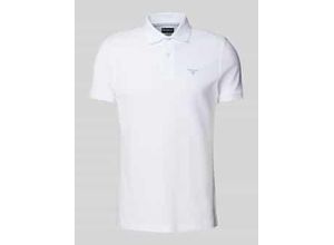 5020985364558 - Slim Fit Poloshirt mit Label-Stitching