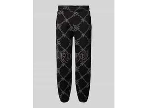 4068444068242 - Regular Fit Sweatpants mit Label-Patches