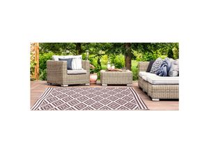 4260620356413 - Jet-line - Outdoor Kunststoffteppich austin braun 120 x 180 cm