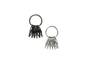 0094664026261 - NITE IZE Key Ring Schlüssel Bund Anhänger Mini Karabiner Schnapp Haken Organizer Farbe silber