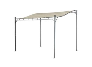 4260620356697 - Pavillion Lagos beige 3x25 m Anbaupavillon Pergola Sonnenschutz