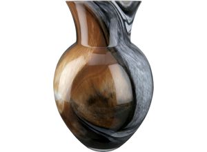 4063387276075 - Tischvase GILDE Draga Höhe ca 26 cm Vasen Gr H 26 cm Ø 185 cm braun Blumenvasen dekorative Vase aus Glas Blumenvase