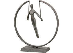 4063387842232 - Dekofigur CASABLANCA BY GILDE Skulptur Gymnast Dekofiguren Gr B H T 20 cm x 21 cm x 6 cm braun (braun bronzefarben) Weihnachtsengel Weihnachtsfiguren