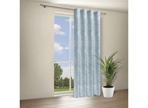 4007863685203 - Vorhang Deniz Gr 1 blau B140cm H245cm Wirkware Polyester Gardinen Deko-Ösenschal Deniz