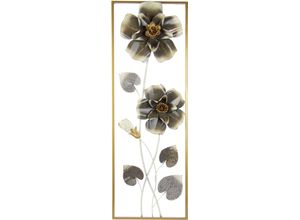 4019844789862 - Wandbild IGEA Metallbild Blumen beige (farbe bild(er) champagner) Ø Metall Bilder Wanddeko Metall Wandskulptur