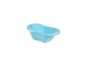 3800146262761 - Babybadewanne Lilly platzsparend mit Wasserablauf Ablagefächer für Zubehör blau